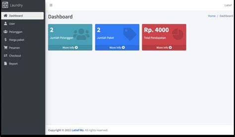 Muhammad Abdul Latief On Linkedin Creating Backend Dashboard View Laundry