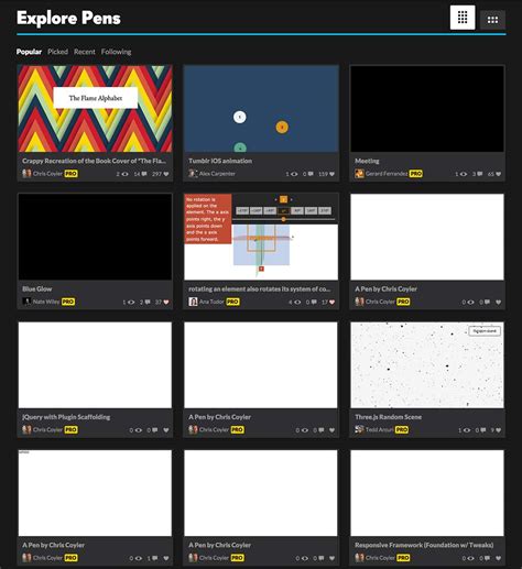 Redesigned CodePen