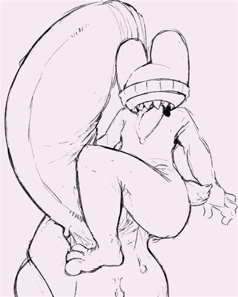 Rule 34 Anthro Big Penis Bodily Fluids Erection Eyeless Foreskin Genitals Hi Res Huge Cock