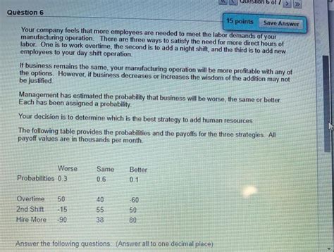 solved jestion 6 of 7 question 6 15 points save answer