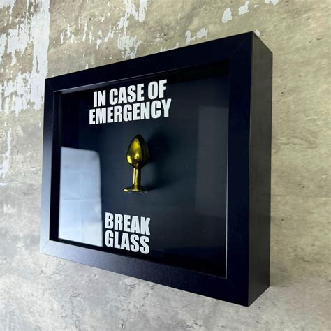 Anal Plug In Shadow Box Frame Bdsm Art Erotic Adult Art Decor Sex Poster 3d Etsy