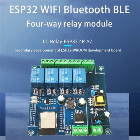 Relay Module Module Equipped With Esp32 Wroom 93 87mm Development Board