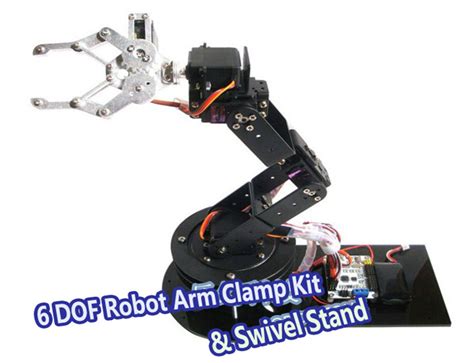 DOF Mechanical Arm Axis D Rotation Robot Bracket Chassis Metal Structure Kit For Arduino