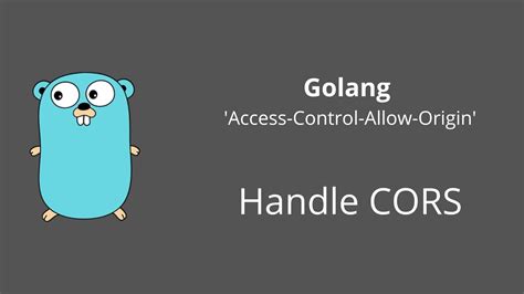 Handle Cors In Golang Youtube