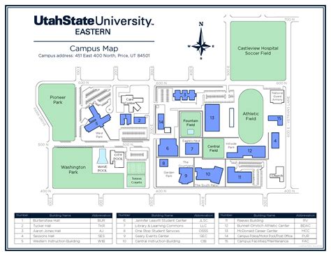 Utah Valley University Campus Map Utah Valley University Campus Map