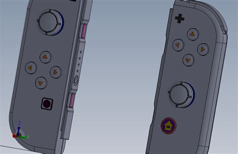 双switch游戏手柄模型 Solidworks 2020 模型图纸下载 懒石网