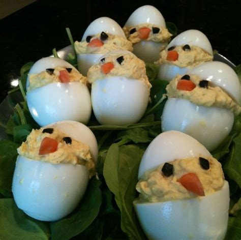 Easter Traditions Deb Runs Easter Chick Deviled Eggs Basic Deviled