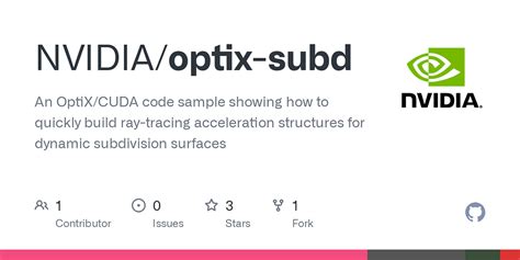 Optix Sample For Real Time Animated Subdivision Surfaces Optix