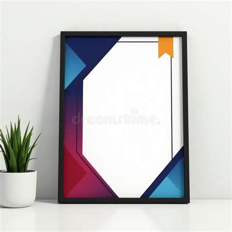 Abstract Geometric Design Professional Certificate Layout Simple