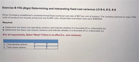 solved exercise 8 17a algo determining and interpreting