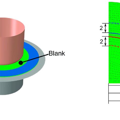 A Schematic Of The Fe Model B A Quarter Of The Fe Mesh Of The Download Scientific Diagram