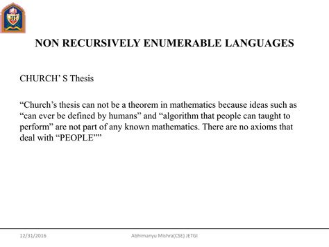 Theory Of Automata And Formal Languages Unit 5 Pptx Programming