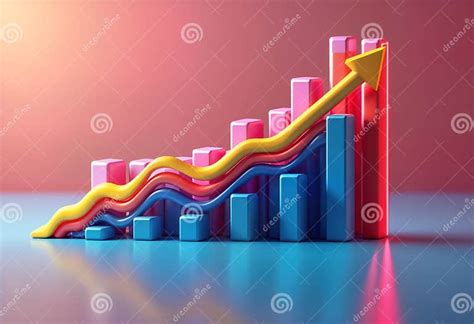 Colorful 3d Bar Graph Shows Consistent Upward Trend Multiple Lines