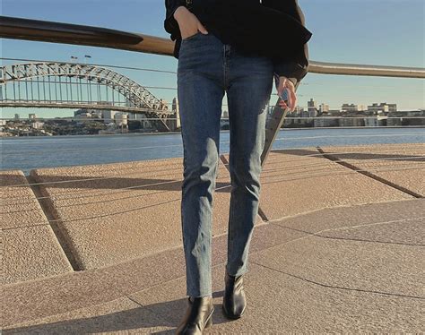 리리앤코 숏기본롱 프링티 속밴딩 스판 일자핏 데님 팬츠 청바지