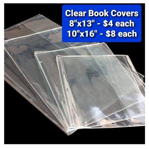 Clear Book Covers Sanvily Stationery Supplies