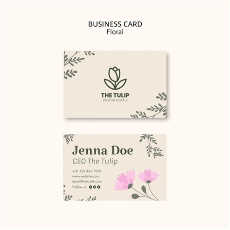 Free Psd Floral Template Design
