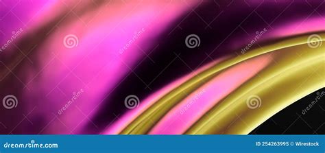 Abstract Fluid Gradient Shape Flowing Background Stock Illustration
