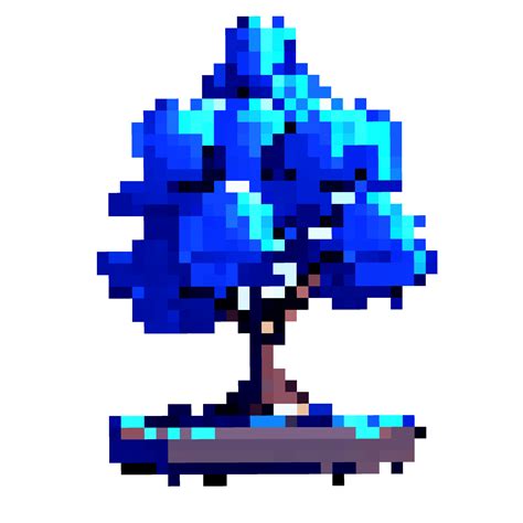 Pixel Art Tree PNG
