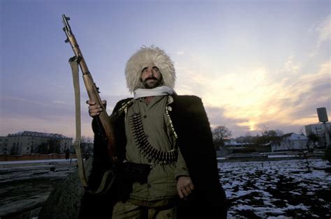 A Chechen Fighter In Traditional Clothing 1994 1200 X 796 Rmilitaryporn