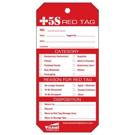 Red Tag Label