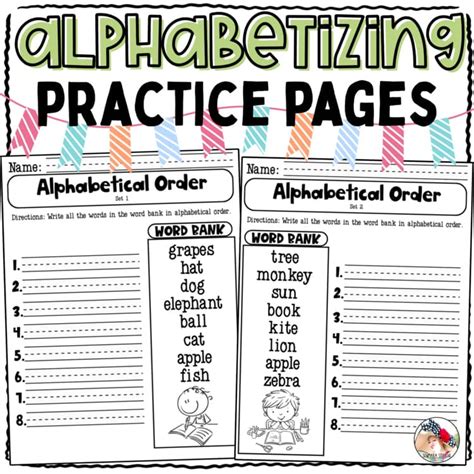 Alphabetizing Practice Pages By Soumara Siddiqui Tpt