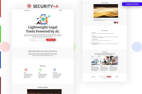 Cyber Security Website Template PSD High Quality Free PSD Templates For Download