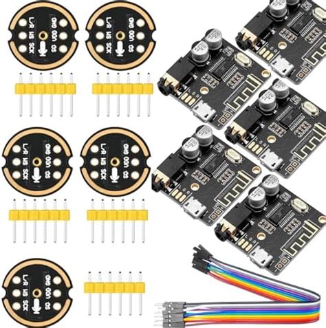 Makerhawk 5pcs Bluetooth Audio Receiver Board 4pcs Inmp441 Mems Microphone Module