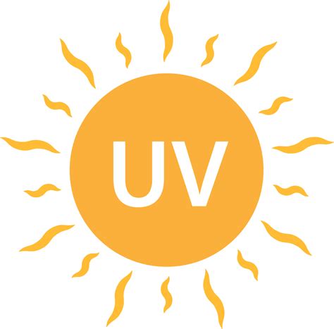 Uv Radiation Icon Solar Ultraviolet Light Symbol For Graphic Design
