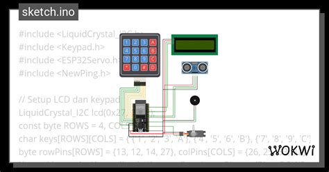 Smart Door Lock Finale Wokwi Esp32 Stm32 Arduino Simulator