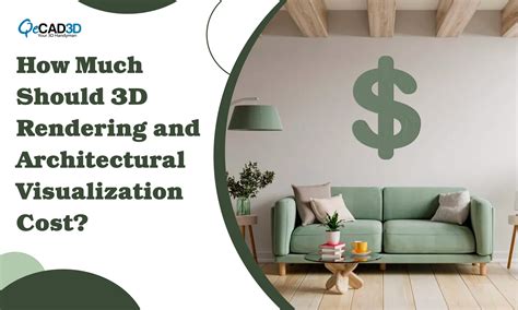 how much 3d rendering and architectural visualization cost