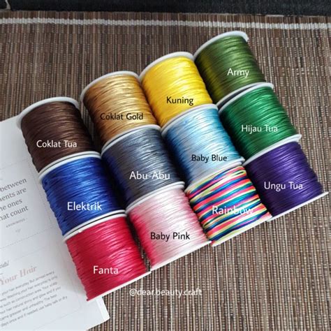 Jual Tali Satin 1mm Tali Macrame Silk 1mm Tali Gelang Etalase 2 Shopee Indonesia