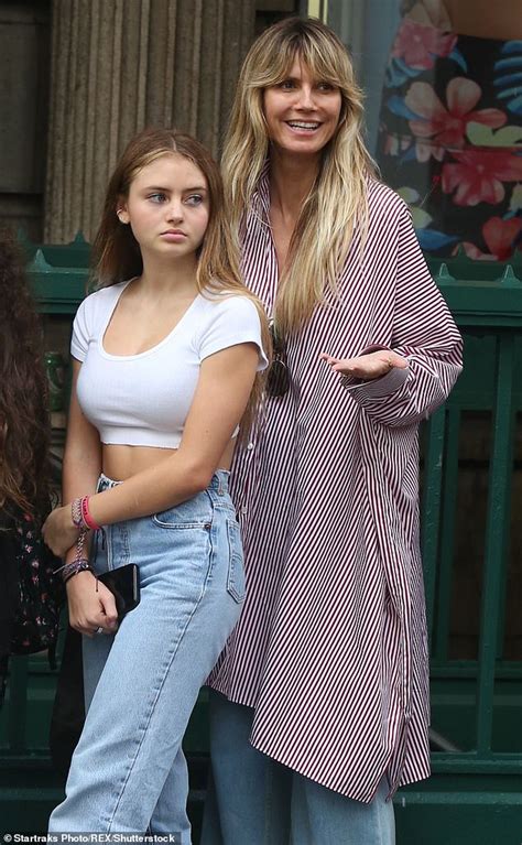 Heidi Klums Daughter Leni Was Asked To Model At Age Twelve Leni Klum Hair Leni Klum And