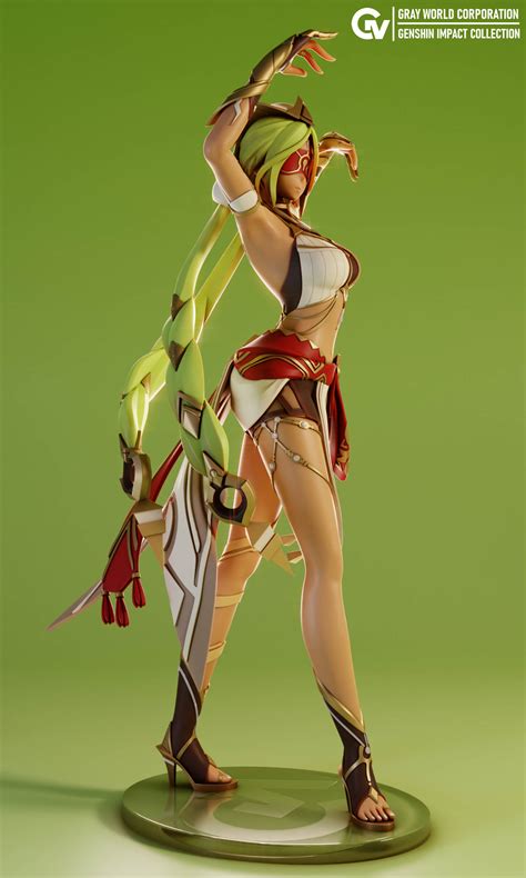 Eremite Floral Ring Dancer Genshin Impact 3d Print Model By Gray