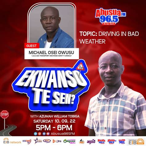 Michael Osei Owusu Cmilt On Linkedin Driving In Bad Weather Must Be A Major Concern For All