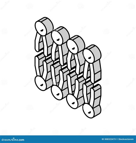 Lipid Membrane Biochemistry Isometric Icon Vector Illustration Stock Vector Illustration Of