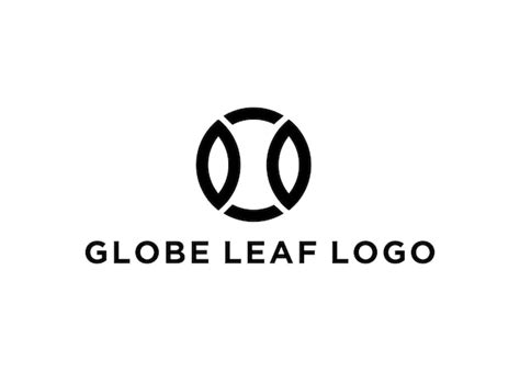 Premium Vector Globe Leaf Logo Design Vector Illustration