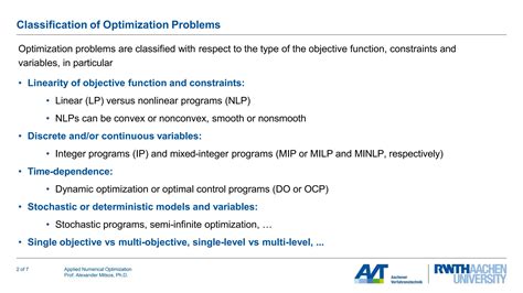Week1slidesmathematical Optimization For Engineers Ppt