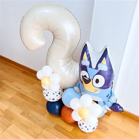 Diy Bluey Balloon Sculpture Bluey Birthday Decorations Bluey Party