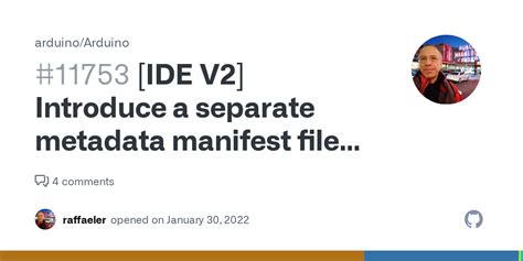Ide V2 Introduce A Separate Metadata Manifest File For Each Project