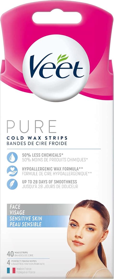 Veet Pure Face Wax Strips For Sensitive Skin