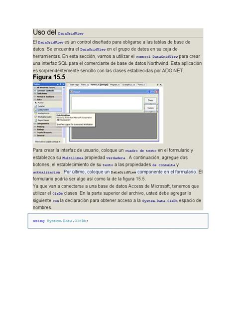 Pdf Uso Del Data Grid View Dokumentips