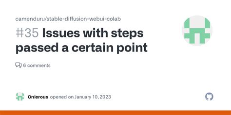 Issues With Steps Passed A Certain Point Issue Camenduru Stable Diffusion Webui Colab