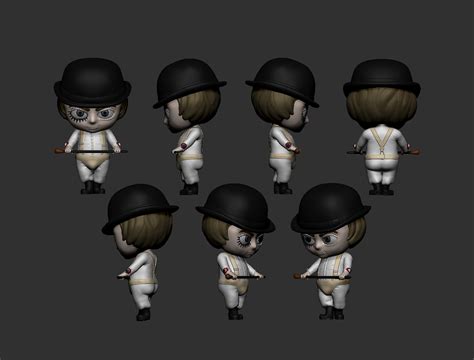 Clockwork Orange 3d Chibi On Behance
