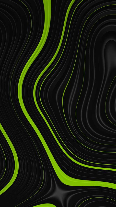 Lime Green And Black Wallpaper