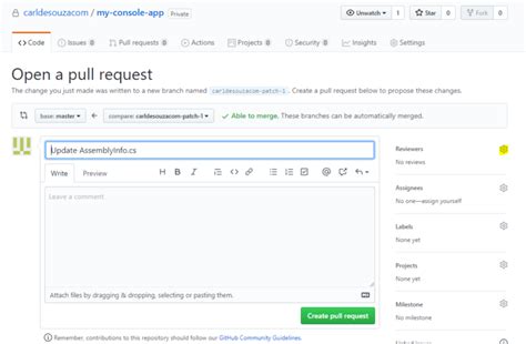 Creating And Approving Pull Requests In Github Carl De Souza