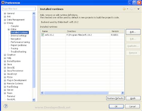 How To Configure Eclipse Plug In For Erlang
