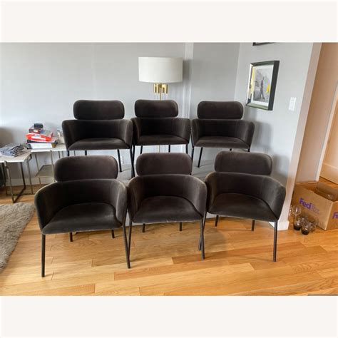 Cb2 Azalea Mink Chair Set Of 6 Aptdeco