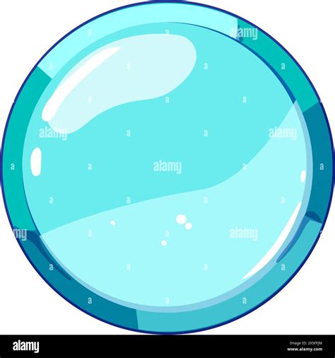 Banner Round Game Button Cartoon Vector Illustration Stock Vector Image