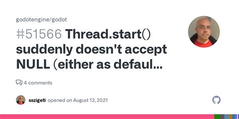 Thread Start Suddenly Doesn T Accept NULL Either As Default Or Specified Userdata Variable