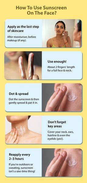 How To Apply Sunscreen On Face